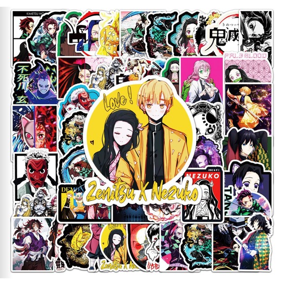 No Brand | Art | Demon Slayer Anime 5 Piece Sticker Set | Poshmark